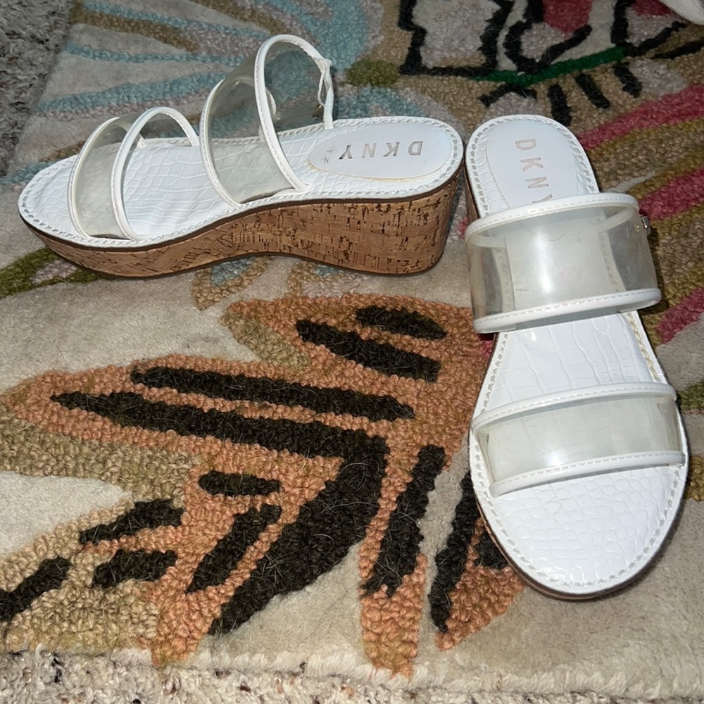 Clear Plastic Vintage Y2k Platforms - Gem